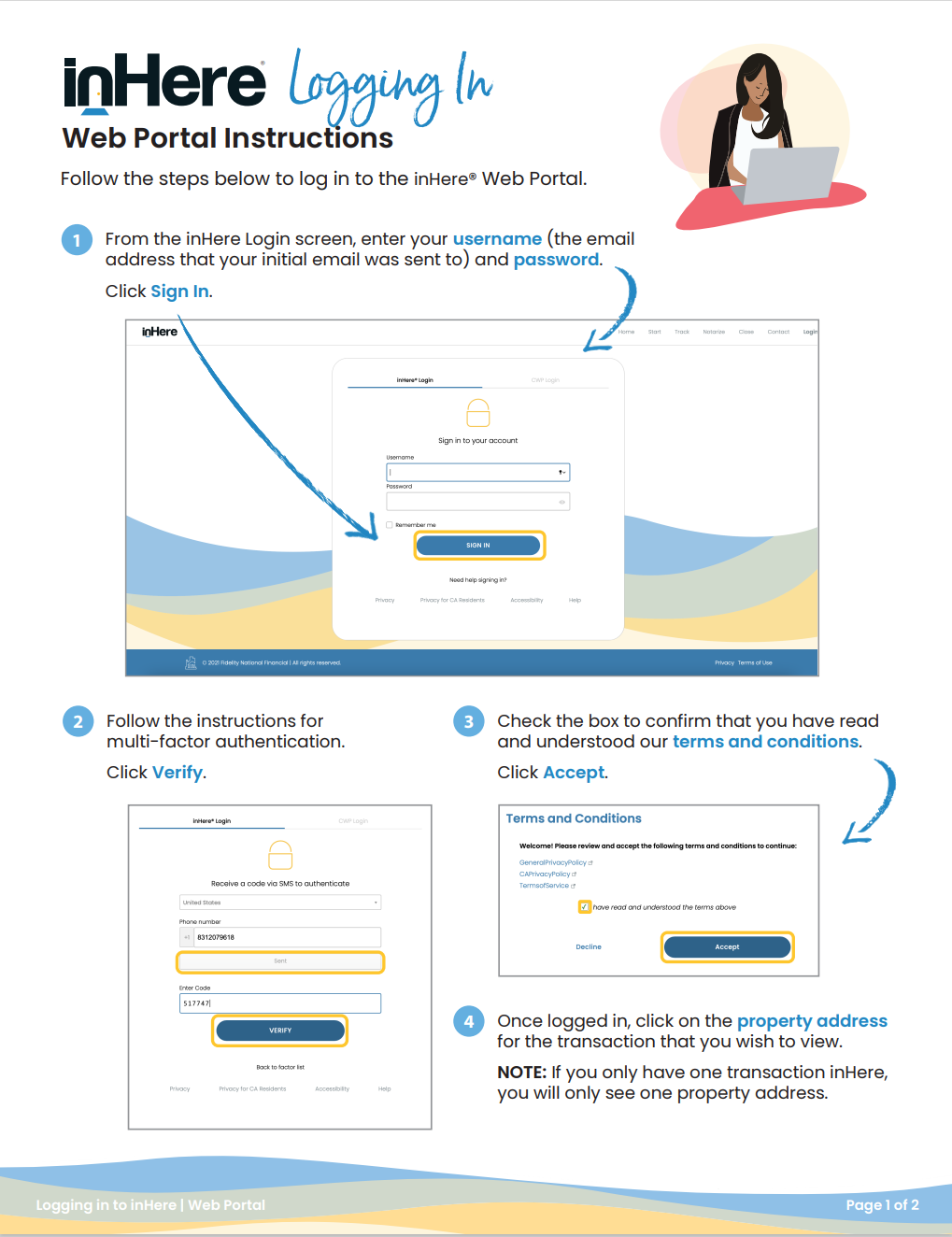inHere Logging In - Web Portal & Mobile App – InHere