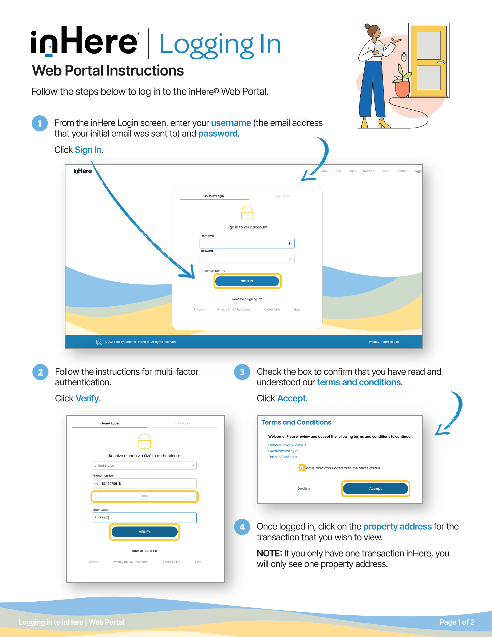 inHere Logging In - Web Portal & Mobile App – InHere