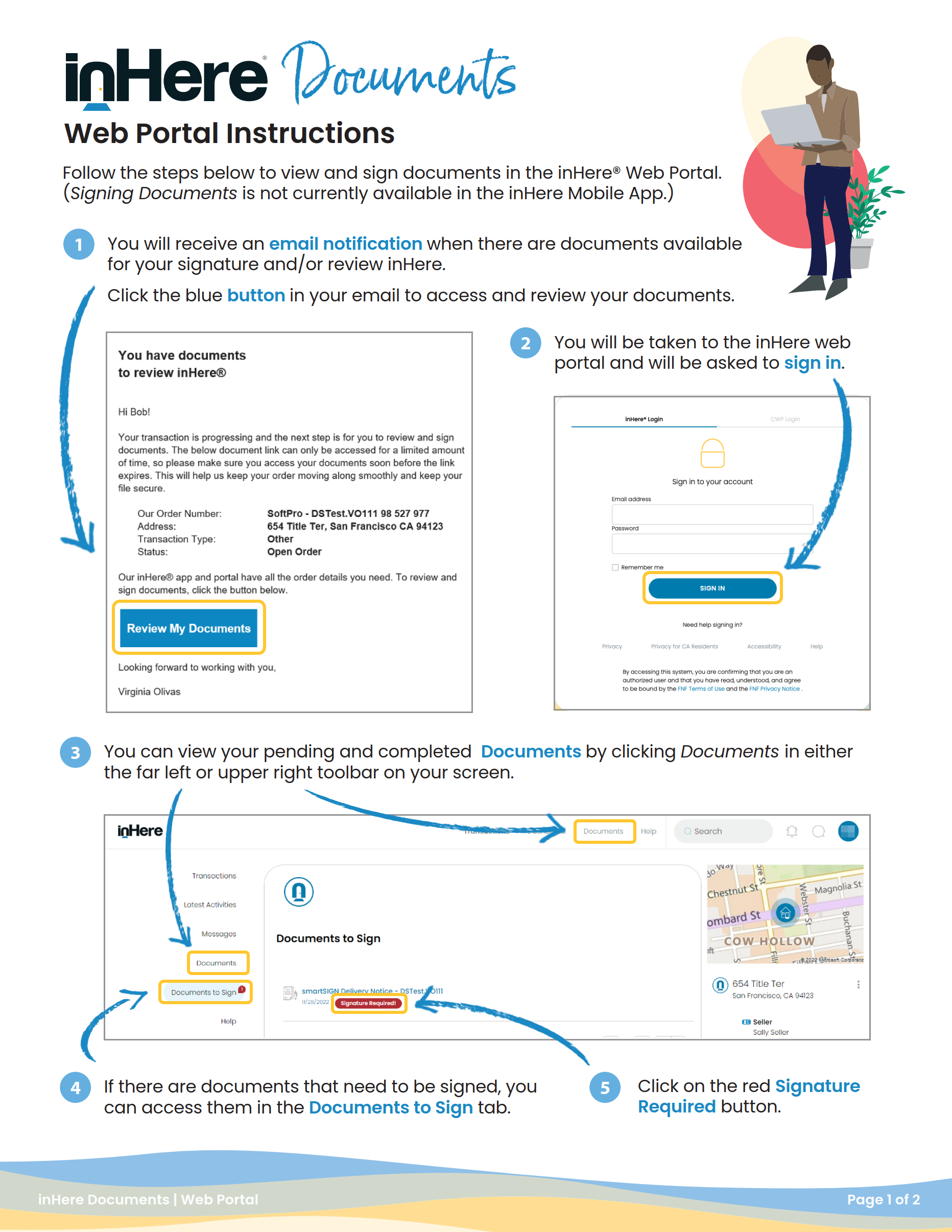 inHere Documents - Web Portal Instructions – InHere