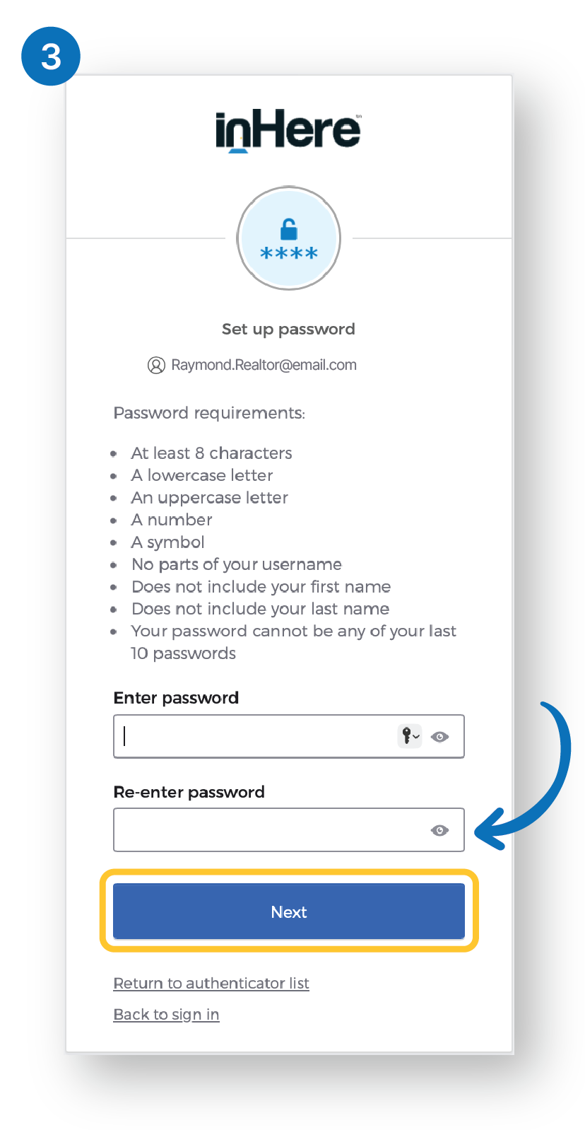 inHere Account Setup - Mobile App & Web Portal Instructions – InHere