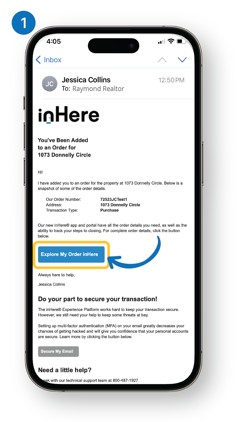 inHere Account Setup - Mobile App & Web Portal Instructions – InHere